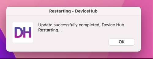 Running the DeviceHub Auto Update Functionality for Mac – DMS